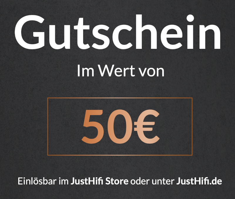 50 € Gutschein | Gutscheine | Justhifi